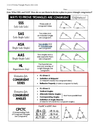 Simply explained: Easy Triangle Congruence with SSS, SAS, ASA & AAS ...