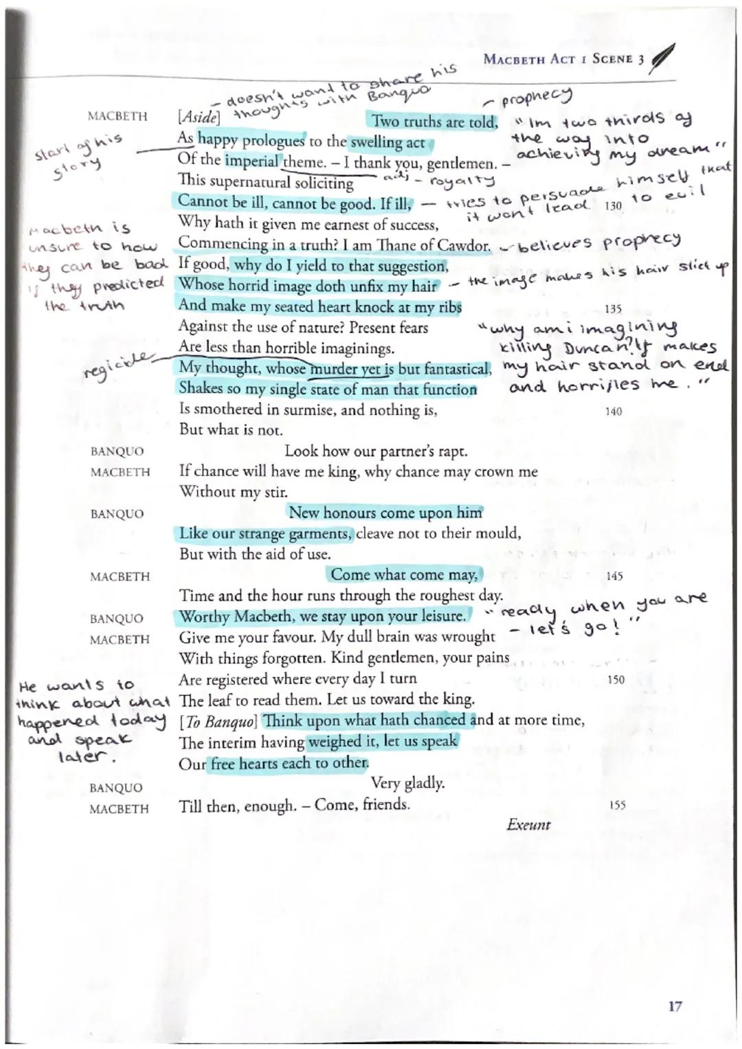 Macbeth Act 1 Scene 3 Annotations PDF and Summary (English Lang ...