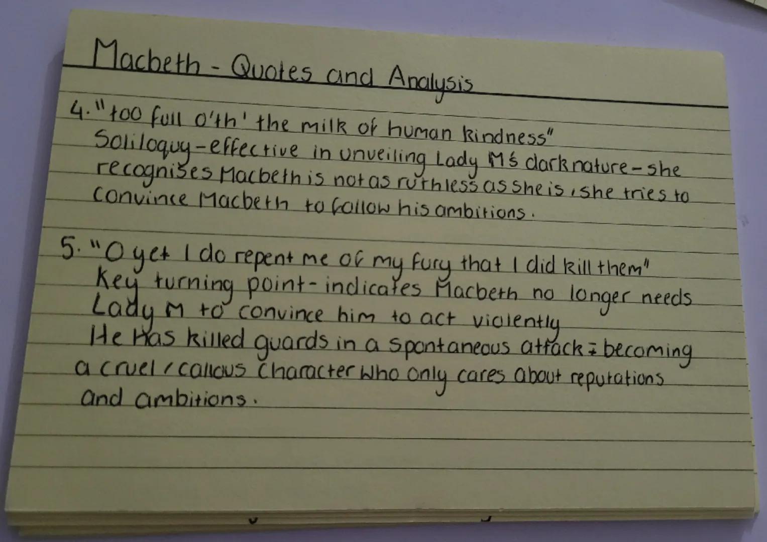 Macbeth Quotes and Analysis for Human Weakness Theme Essay, Act 1 ...