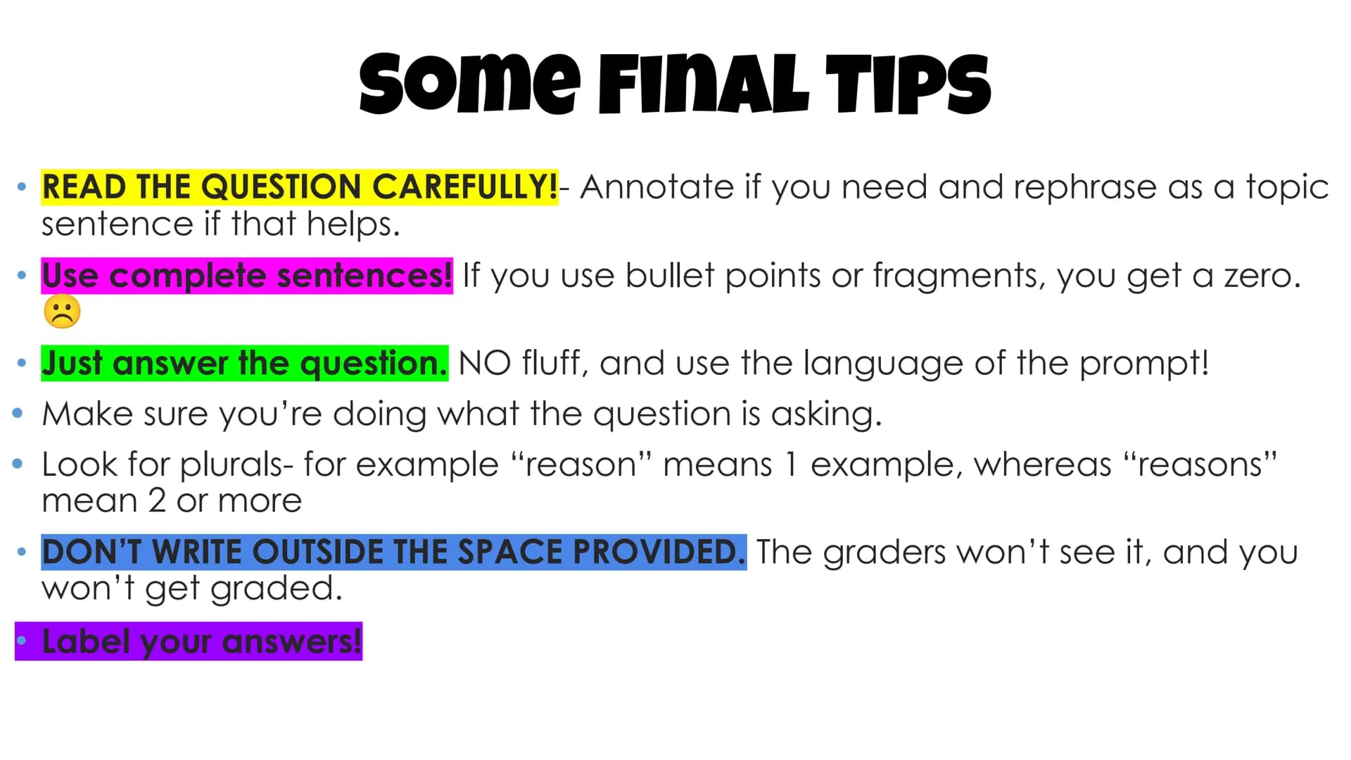 Simply Explained How To Write An Saq Tips Examples And Formats For