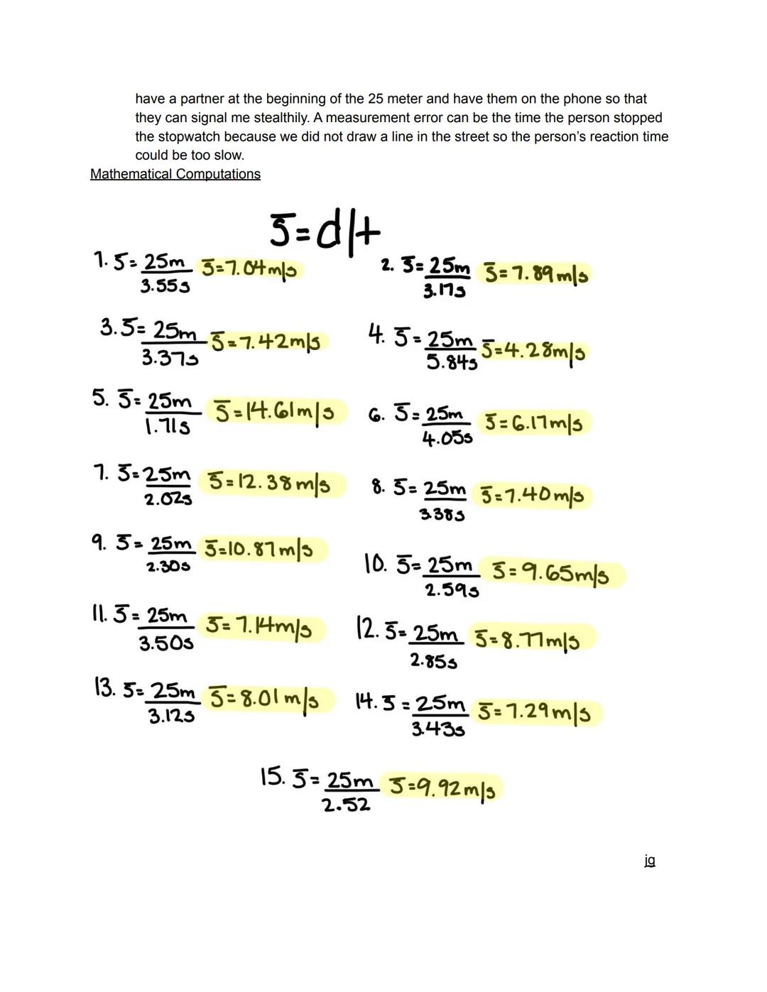 Physics Car Speed Lab Report (Physics) - Knowunity