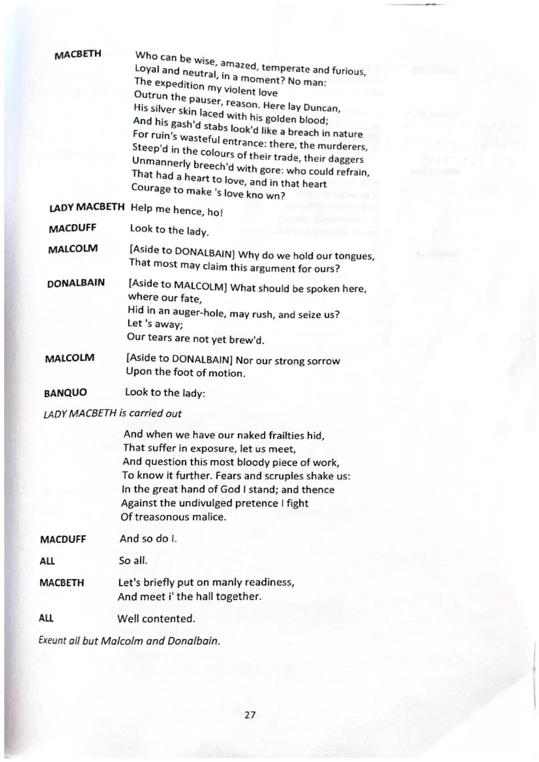 Simply explained: Macbeth Act 2: Detailed Annotations, Summaries, and ...