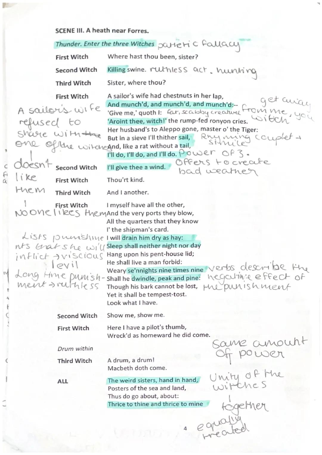 Macbeth Act 1: Fun Summary, Analysis, and Annotations (English ...