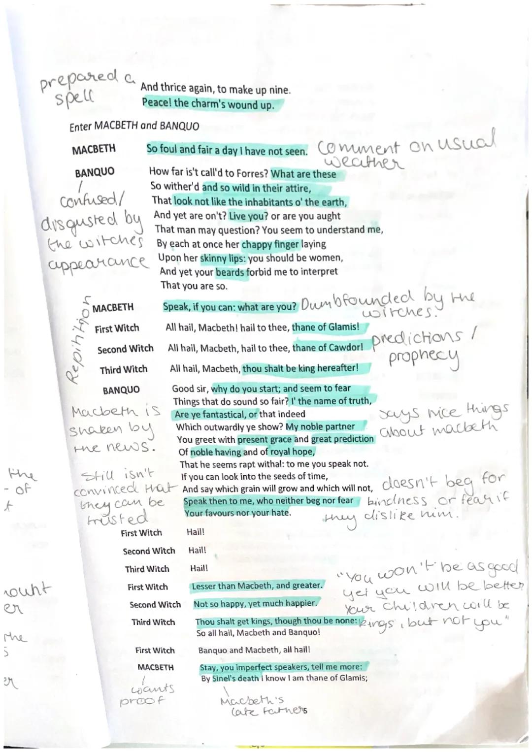 Macbeth Act 1: Fun Summary, Analysis, and Annotations (English ...